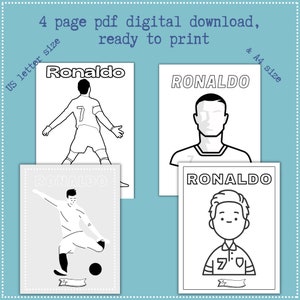 Ronaldo Coloring Pages, Ronaldo Printable for Kids, Portugal Ronaldo ...