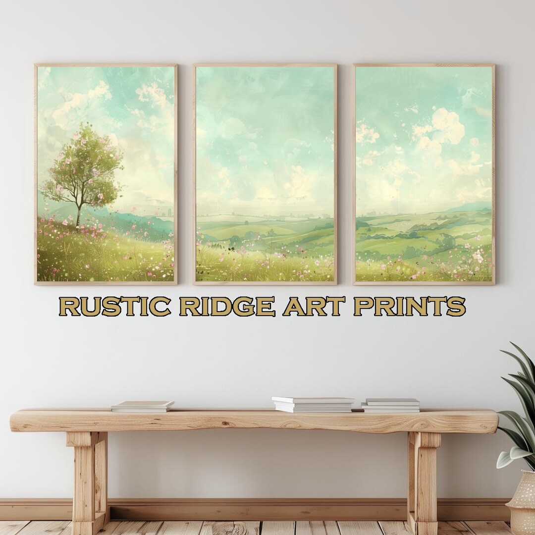 Printable Wall Art, Set of 3 Split Prints, Beautiful Countryside ...