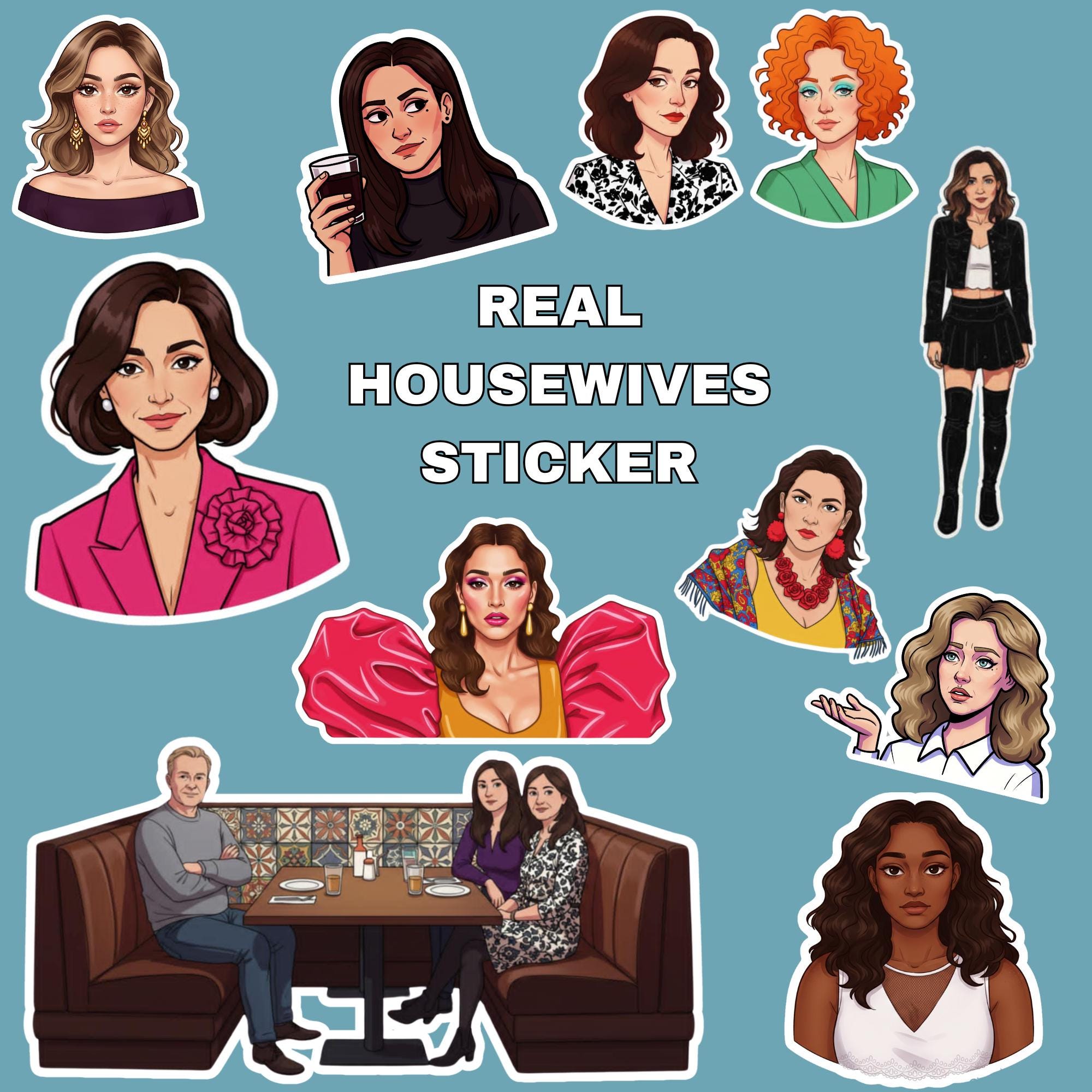 The Real Housewives SVG, PNG Bundle | Digital Download | Png Sticker ...