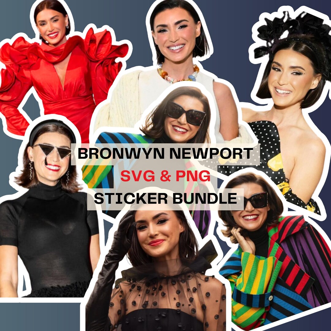 Bronwyn Newport SVG & PNG Sticker Bundle | Digital Download | Trendy ...