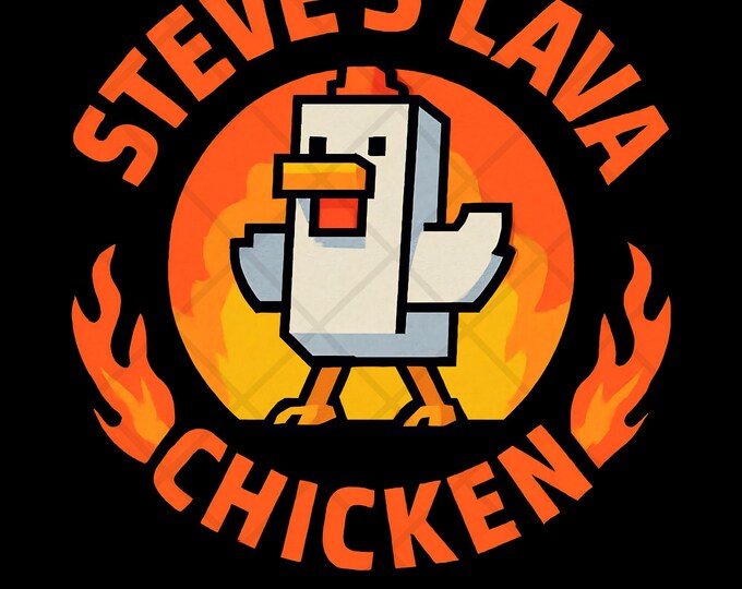 Lava Chicken Bundle Png, Pixel Block Game Png, Steve Style Lava Trap ...