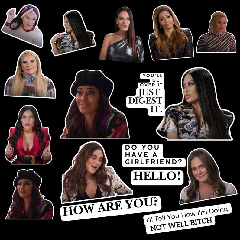 The Real Housewives SVG Bundle | Digital Download | PNG Sticker Pack ...