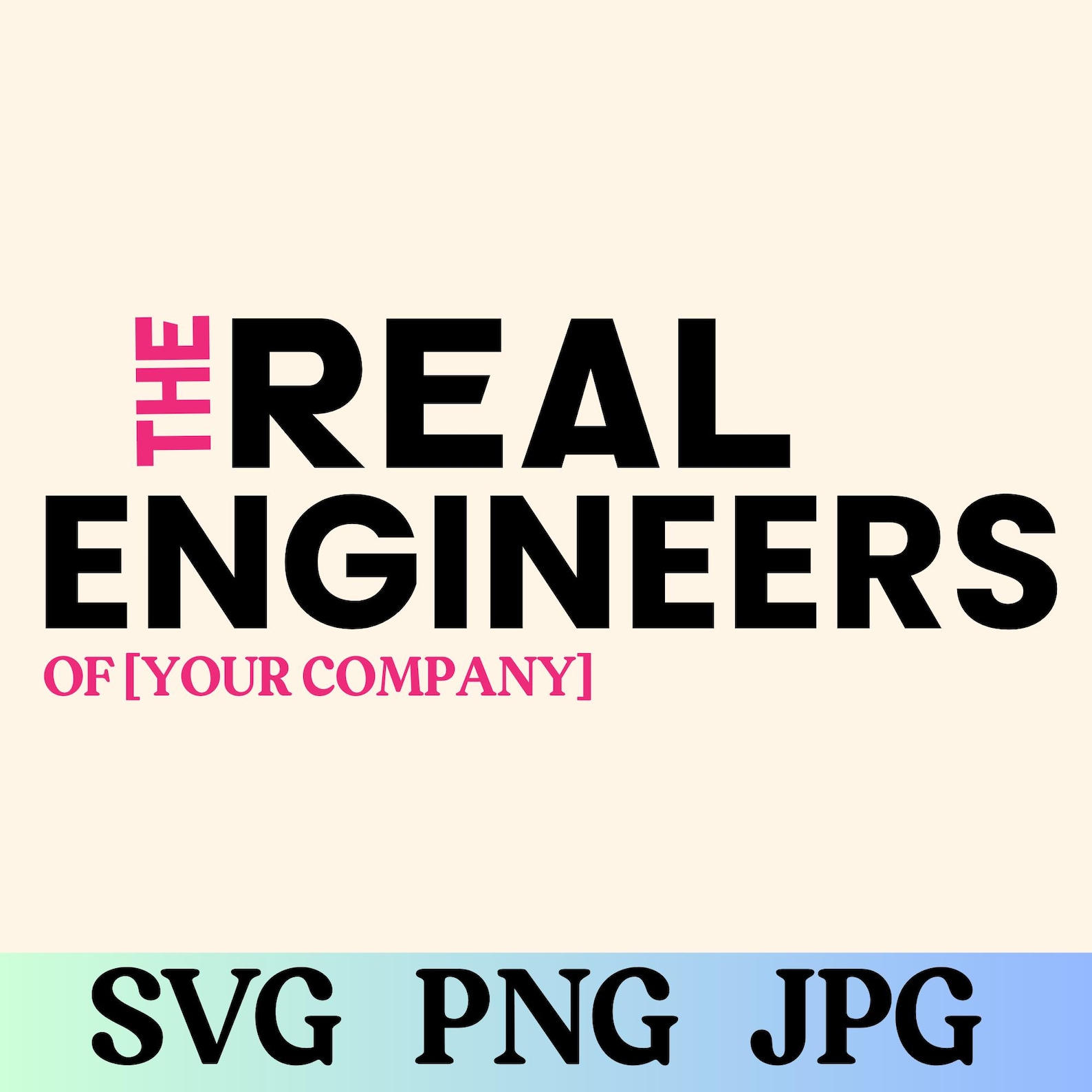 Funny Engineering Team Design: the Real Engineers SVG PNG JPG (digital ...