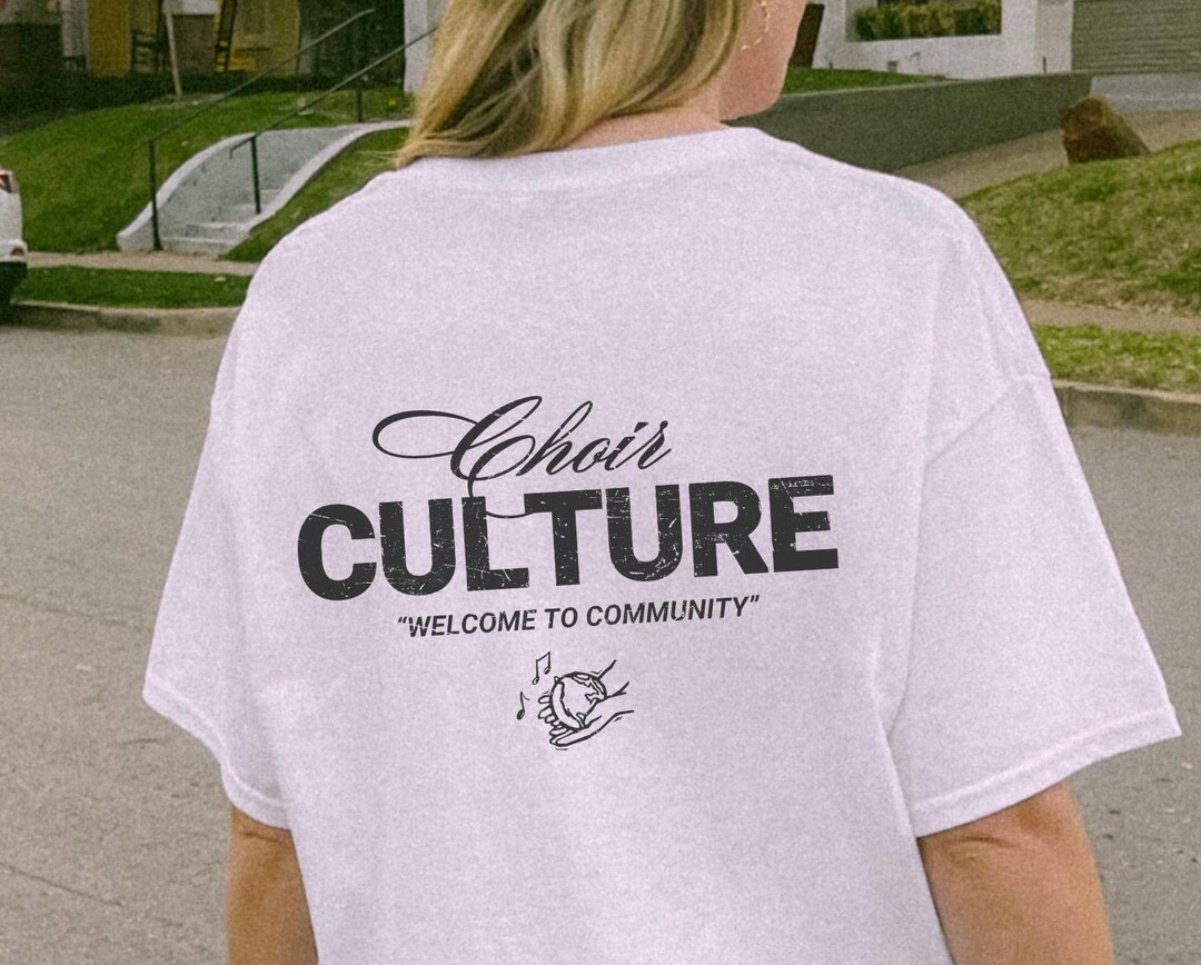 Choir Culture Music Shirt Retro Modern Gift for Musician, Trendy Music ...