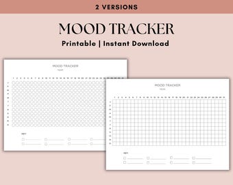 Mood Tracker Printable, Mood Journal, Emotion Tracker Printable - Etsy