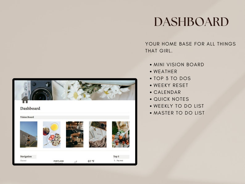 Notion Template, That Girl Planner, Notion Planner, Notion Life Planner ...