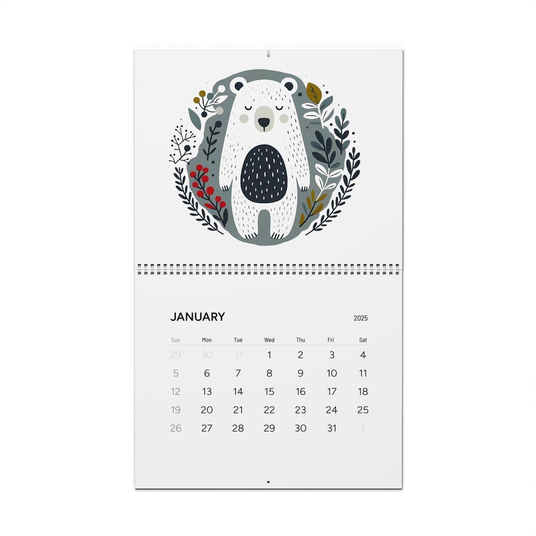 Woodland Creature Wall Calendars 2025, Nature Animal Planner, Forest ...
