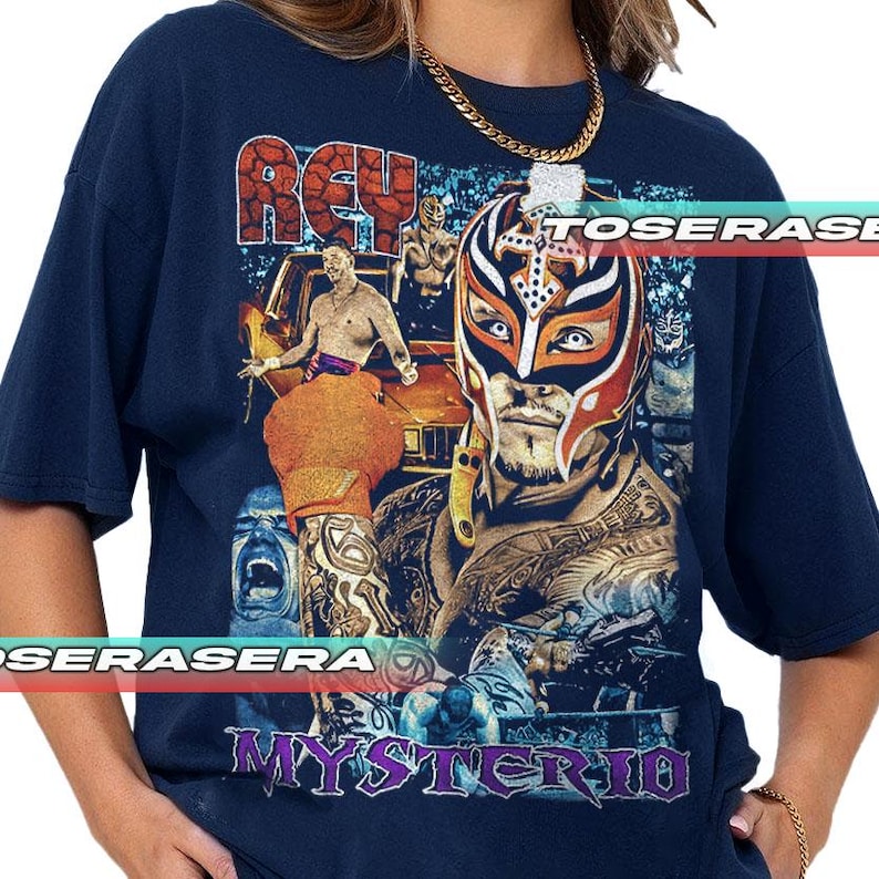 Rey Mysterio WWE Unisex Tee, Wrestling Fan Shirt, Lucha Libre T-shirt ...
