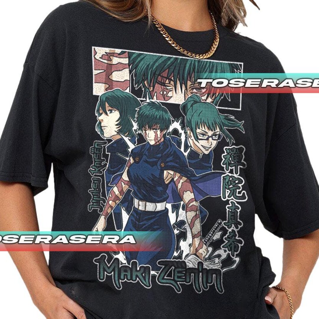 Jujutsu Kaisen Maki Zenin T-shirt | Anime Manga Character Tee TNGN - Etsy