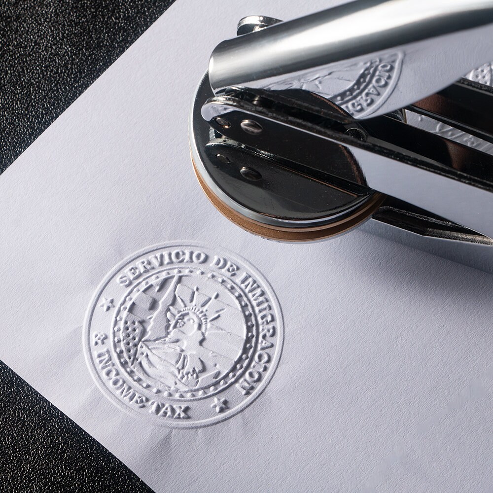 Custom Logo Embossing,custom Text Embossing Stamp,monogram Embosser ...
