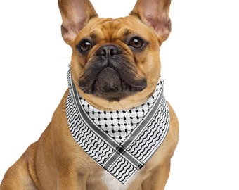 Keffiyeh Bandana, Pet Keffiyeh, Dog Keffiyeh, Cat Keffiyeh, Keffiyeh ...