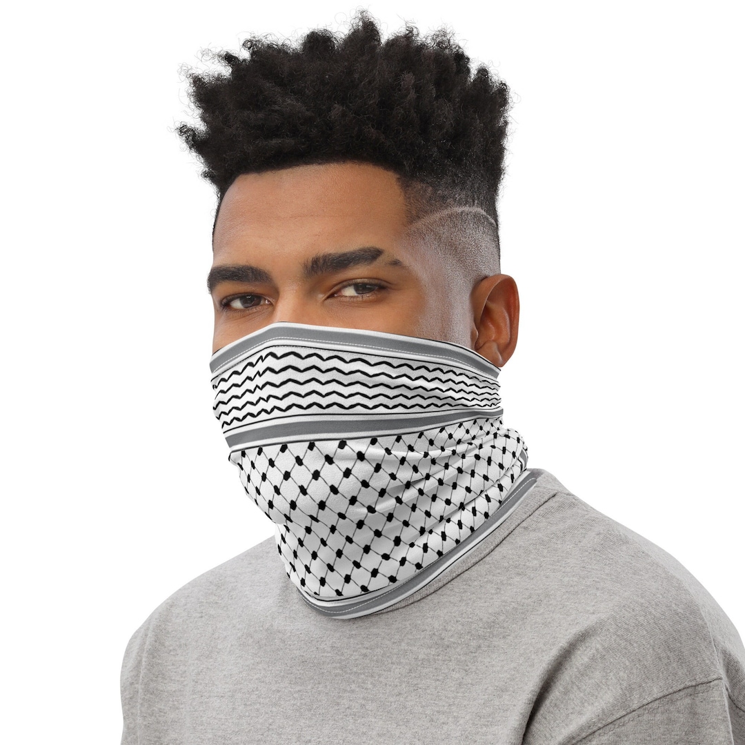 Keffieh Neck Gaiter, Keffiyeh Face Mask, Keffiyeh Headband, Bandana ...