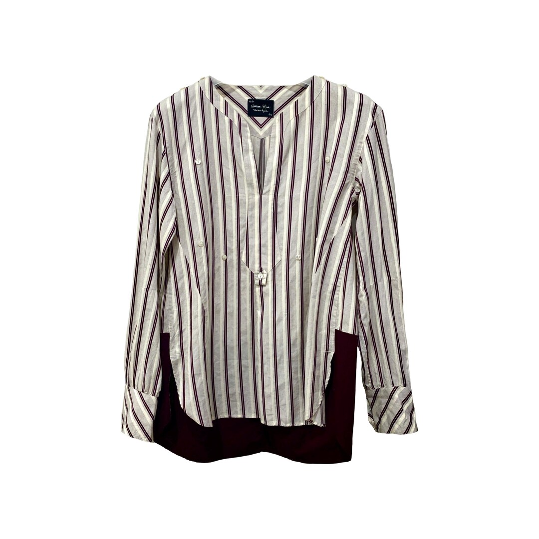 Number (n)ine - SS09 the Lonesome Heroes Striped Kurtas Shirt With ...