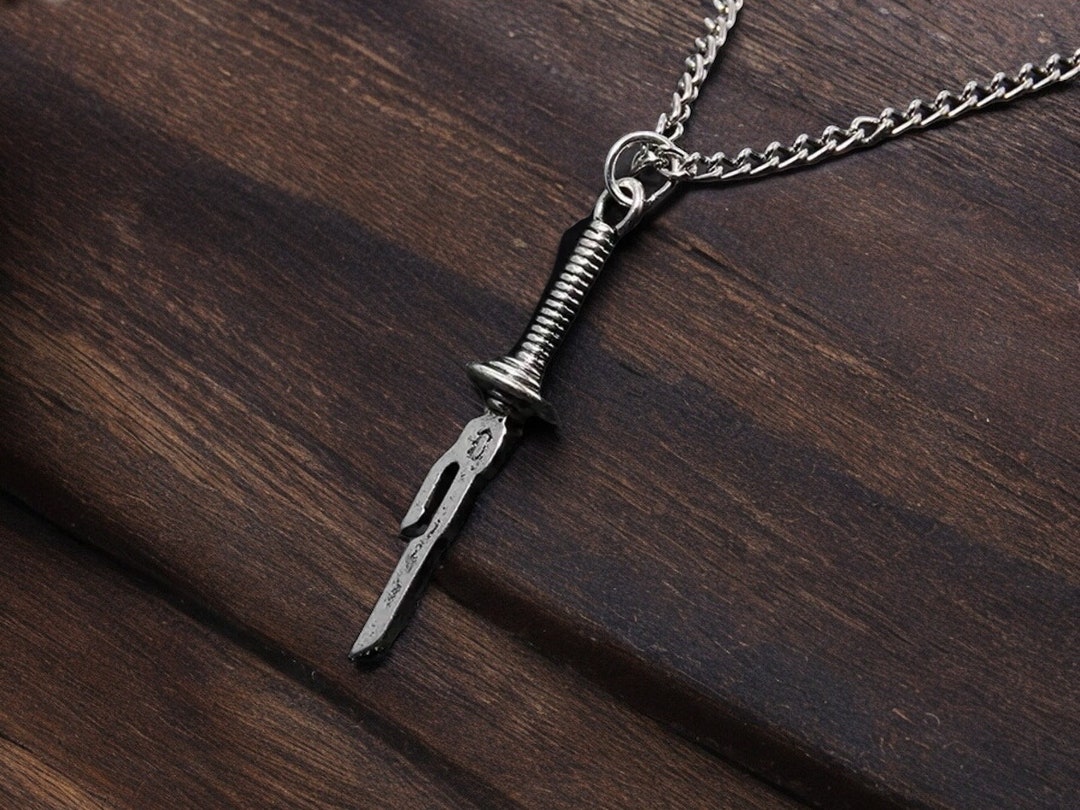 Inverted Spear of Heaven Pendant Chain Necklace, Toji Fushiguro JJK ...