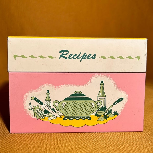 Retro Recipe Box - Etsy