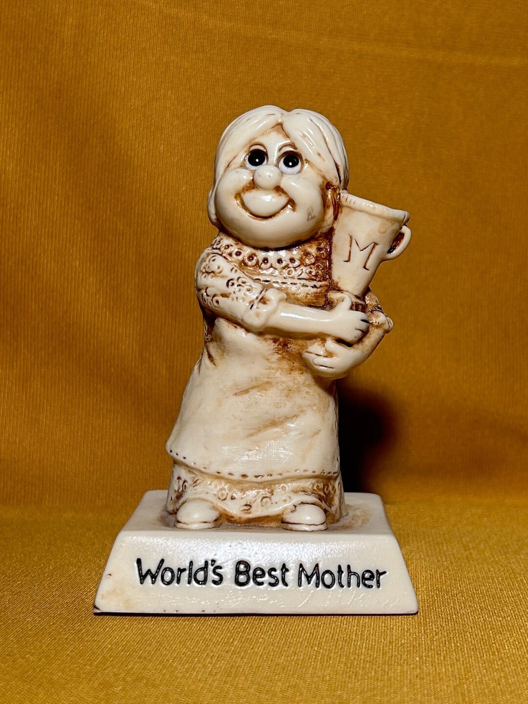 Vintage 1976 Statue by Russ Berrie "world's Best Mother" No. 766 Mother ...