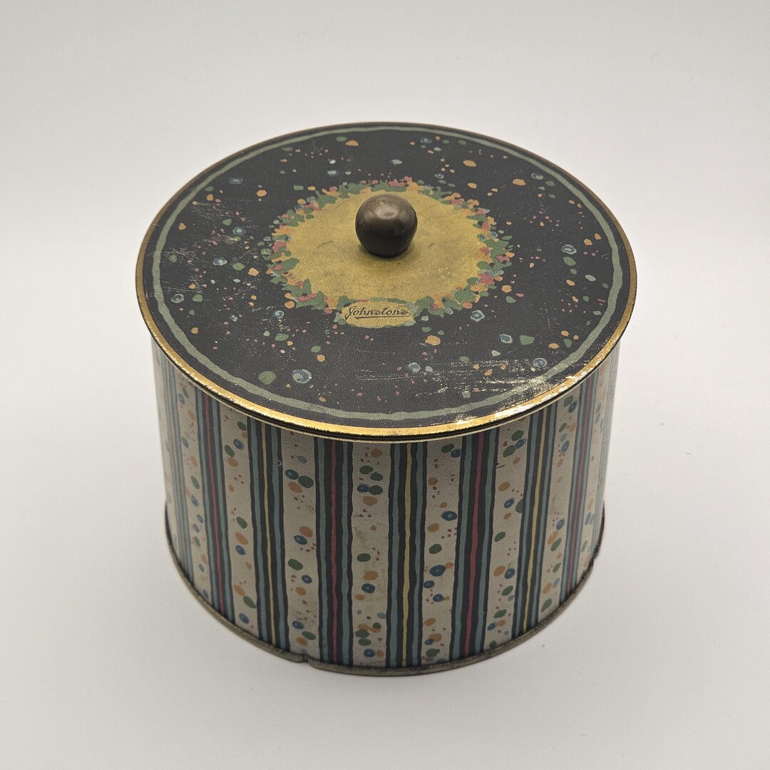 Vintage Johnston's Chocolate Bazar Tin USA 3.5x5 - Etsy