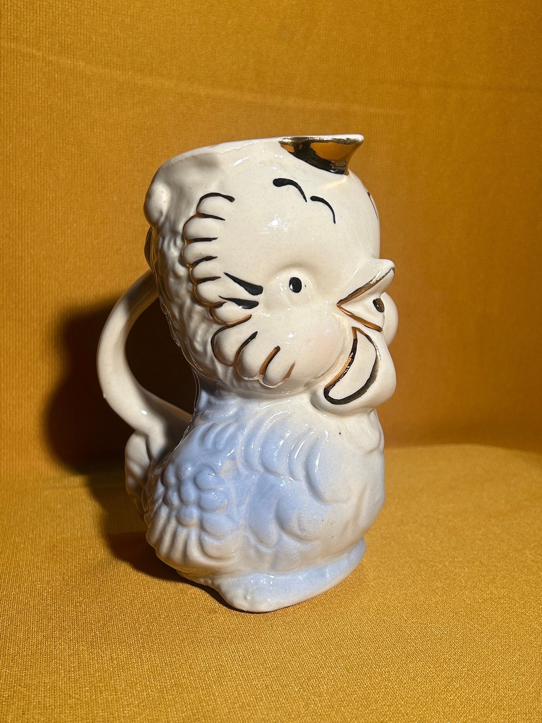 Vintage Shawnee Pottery Ceramic Blue Bird Milk Pitcher Creamer 1950's ...