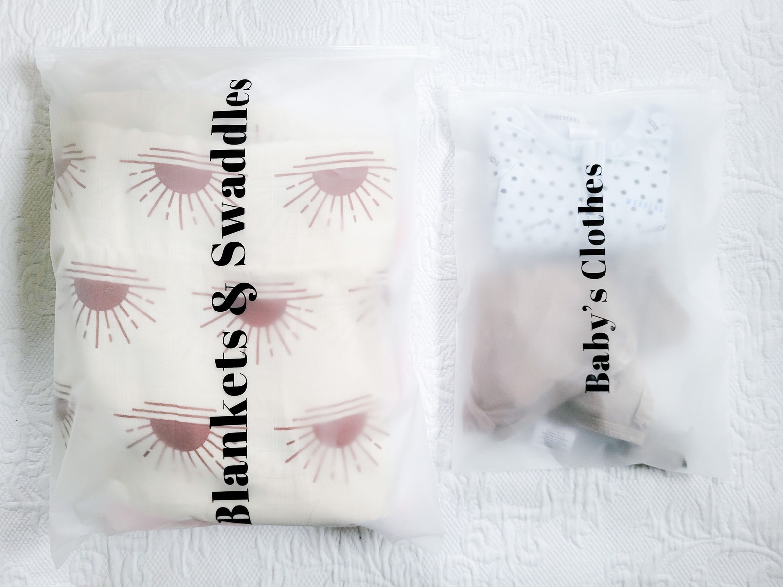 Complete Hospital Bag System: 16 Labeled Organizers | Birth and Baby ...