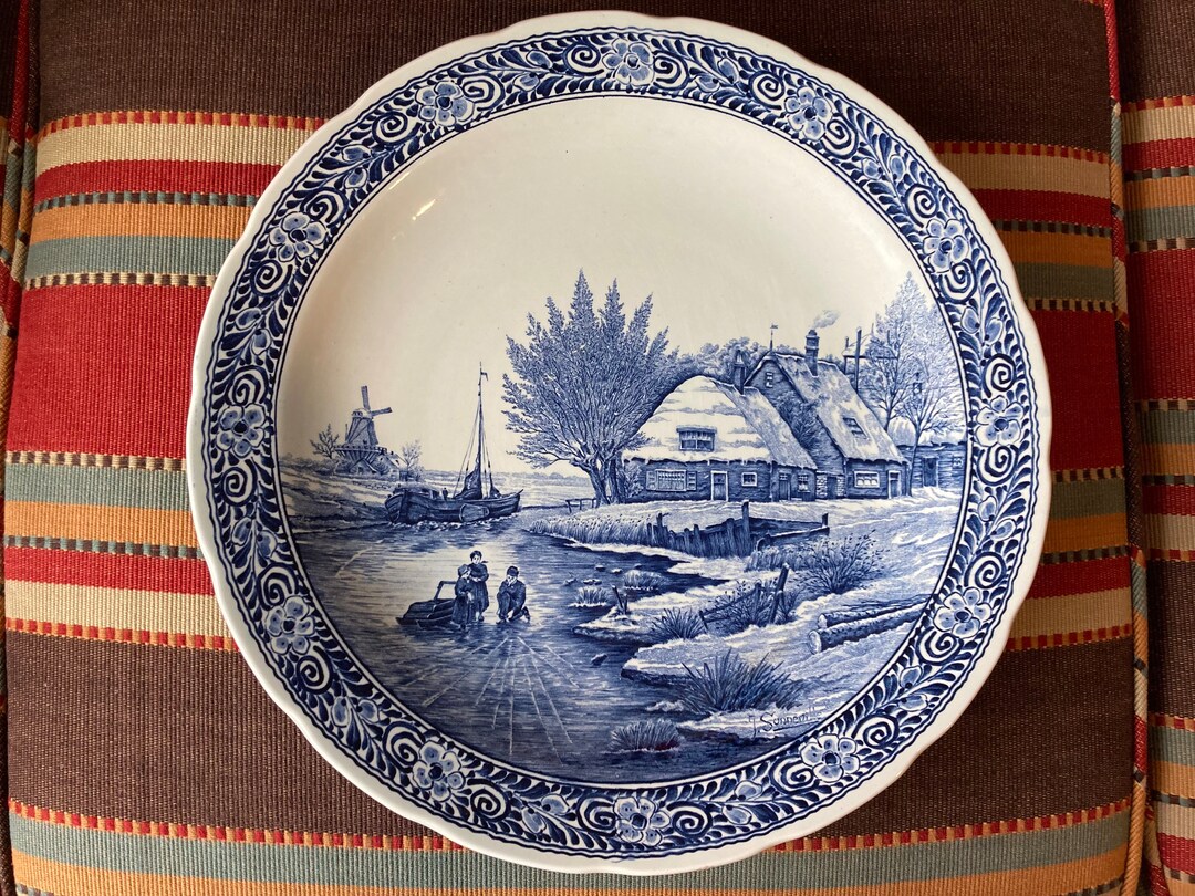 15 Inch Plate Delfts by Boch Made for Royal Sphinx Made in Holland - Etsy