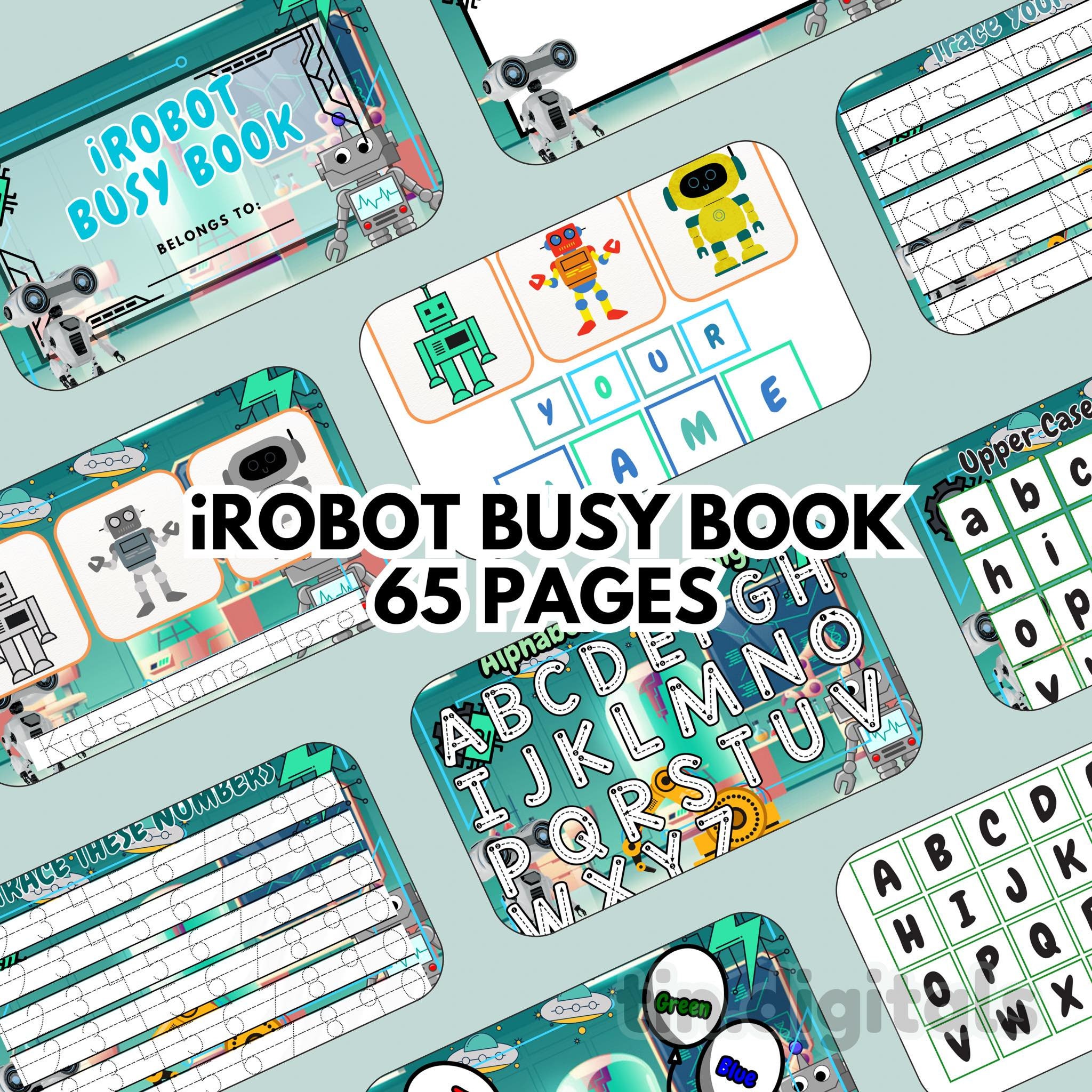 6 Theme Busy Book Template Bundle PLR - Etsy