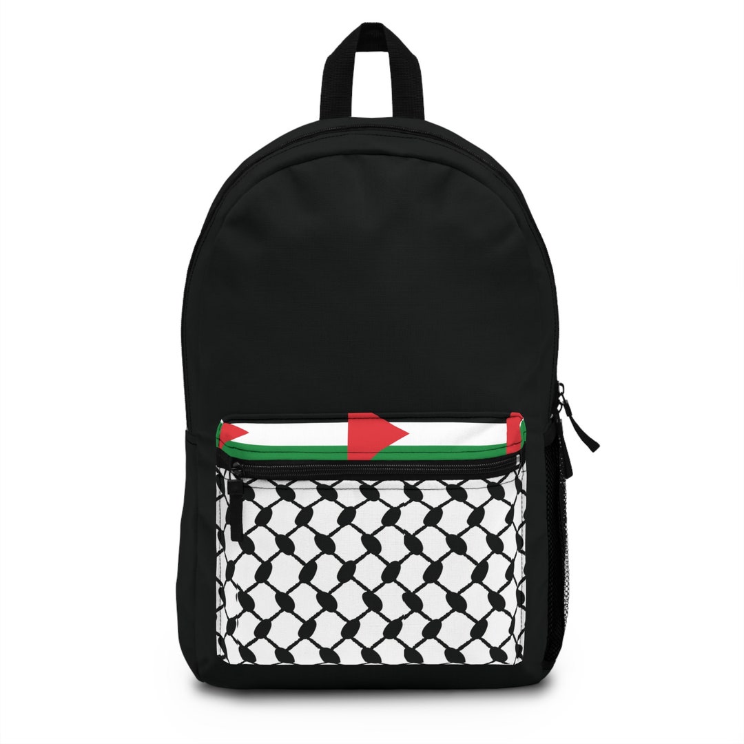 Palestinian Keffiyeh Embroidery Backpack, Cross Stitch Backpack, Large ...