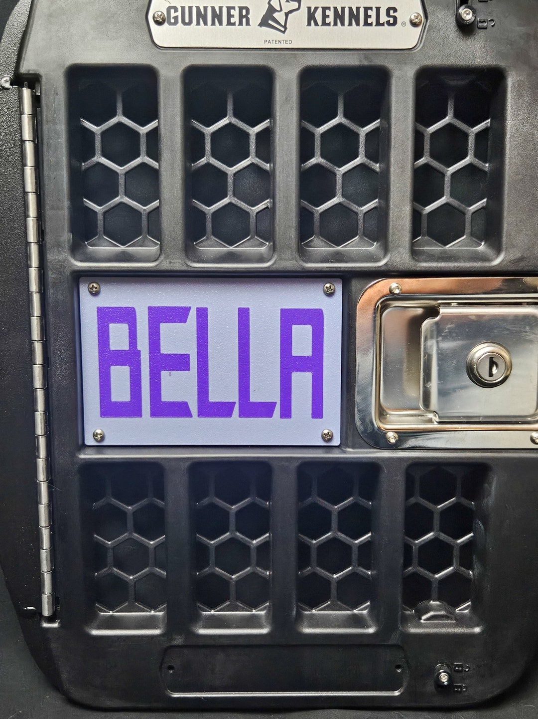 Small and Medium Gunner Kennel Name Plate - Kennel Accessories - Main ...