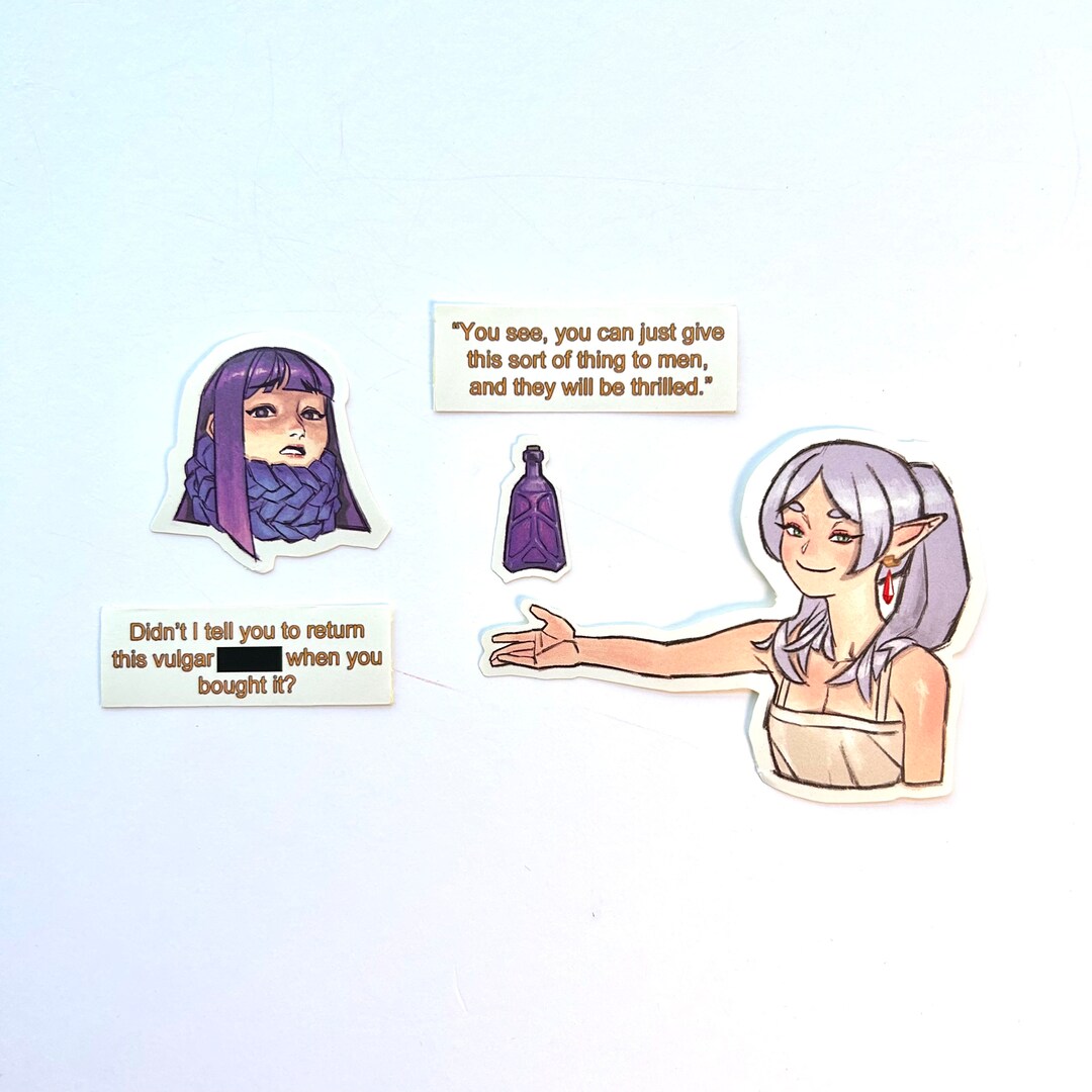 Frieren Potion Sticker Set - Etsy