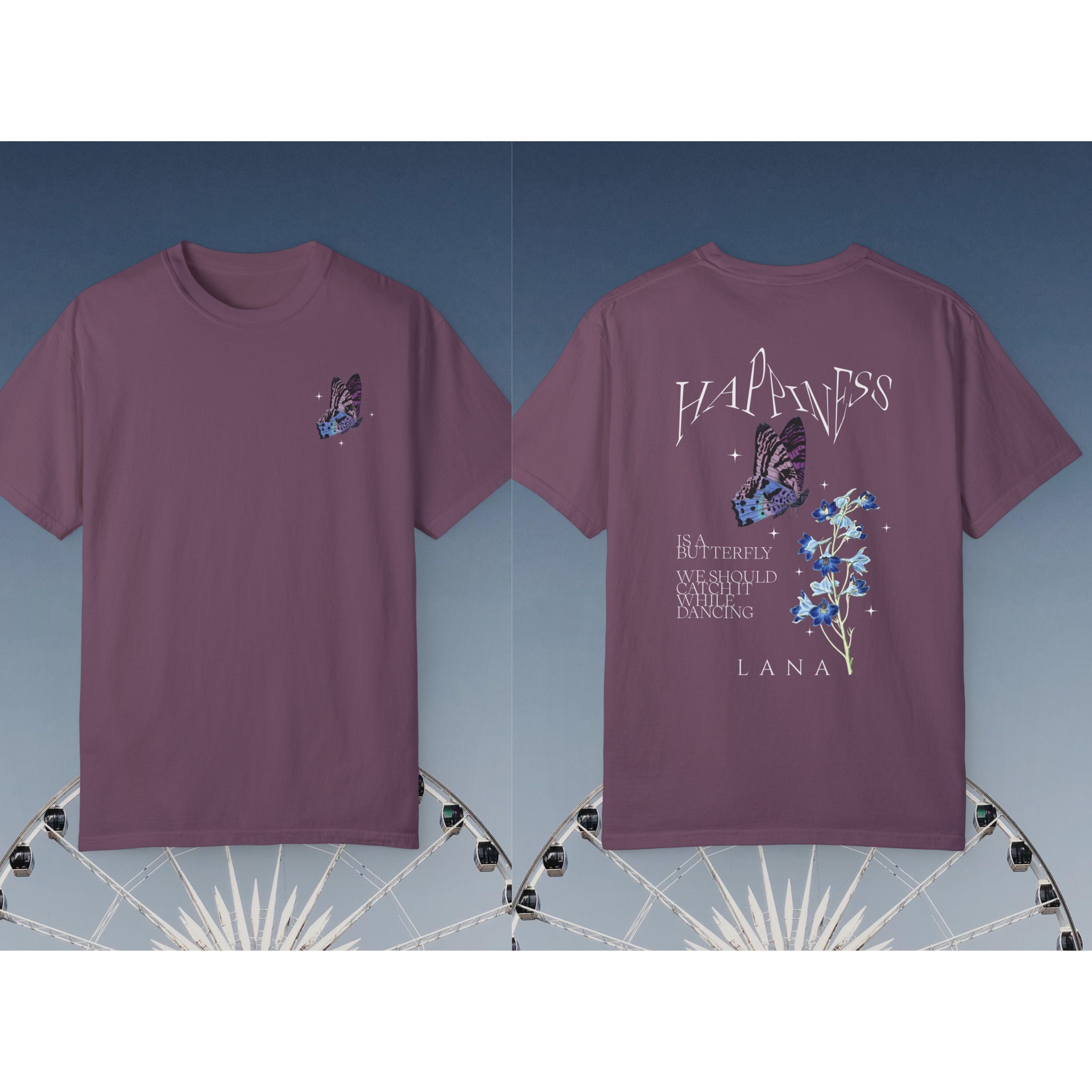 Lana del Rey Concert Merch, Coachellla 2024, Happiness is a Butterfly ...