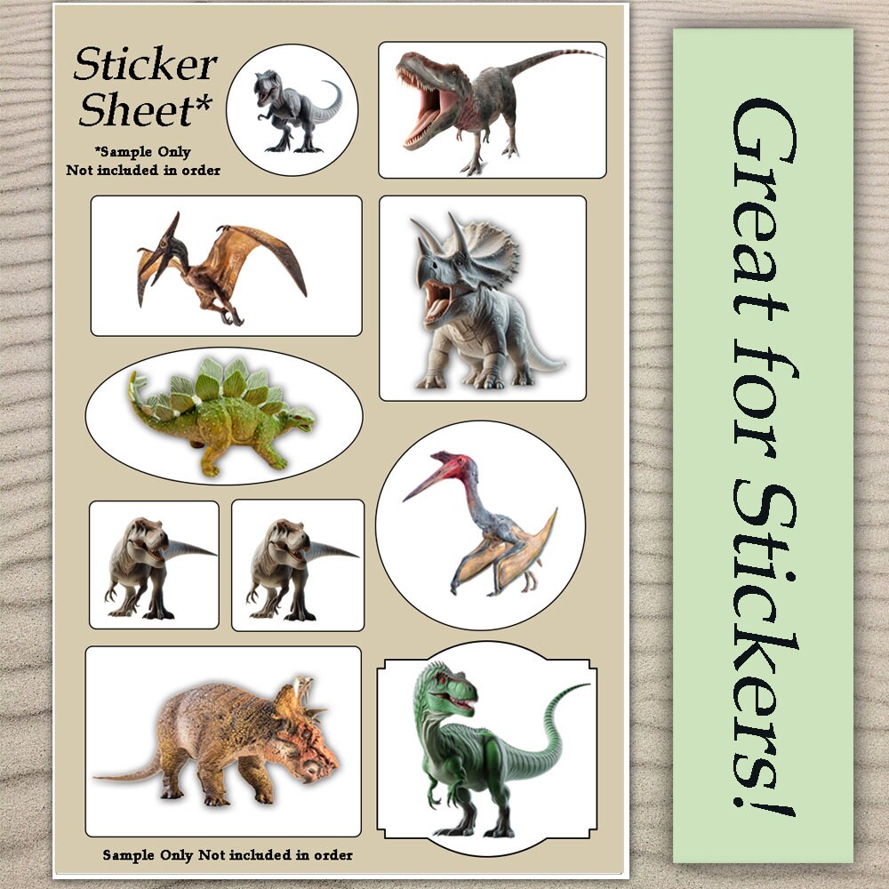 63 300 Dpi Dinosaur 3D Clip Art Files set B 21 Designs of Realistic ...