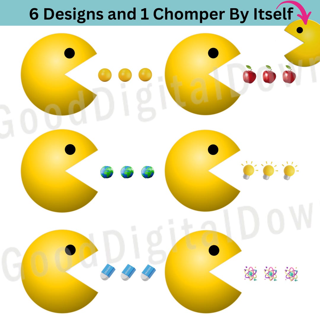 Chomper Classroom Clipart Digital Download 6 High Quality Designs Great ...