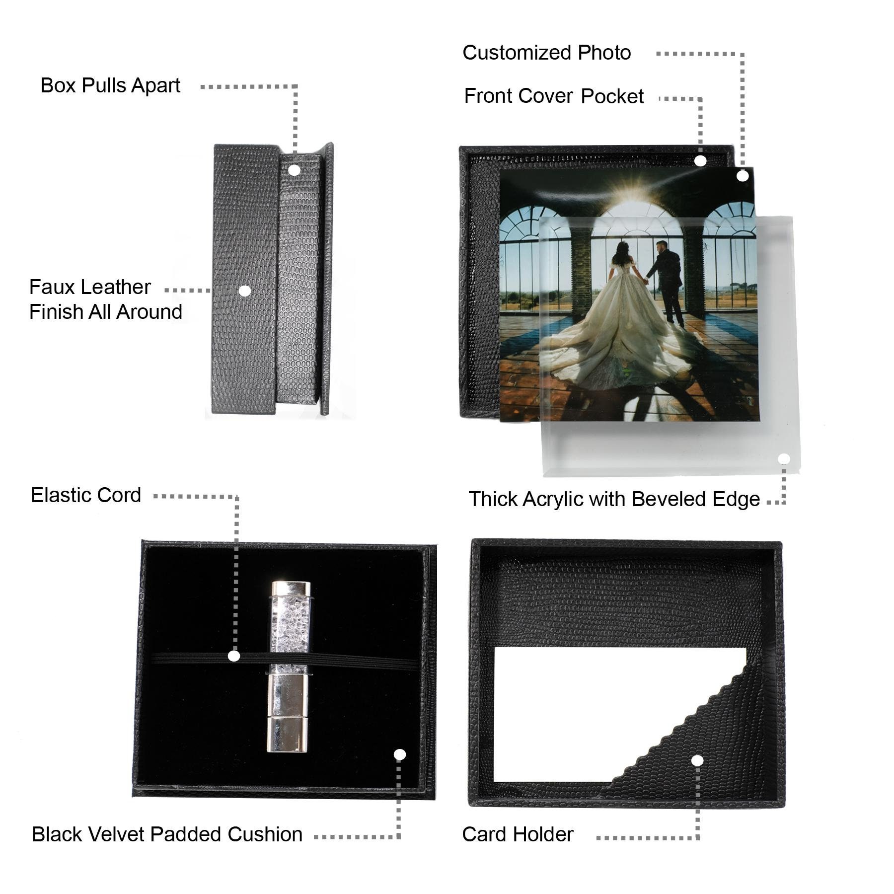 Deluxe Flash Drive Box With Photo Insert - Etsy