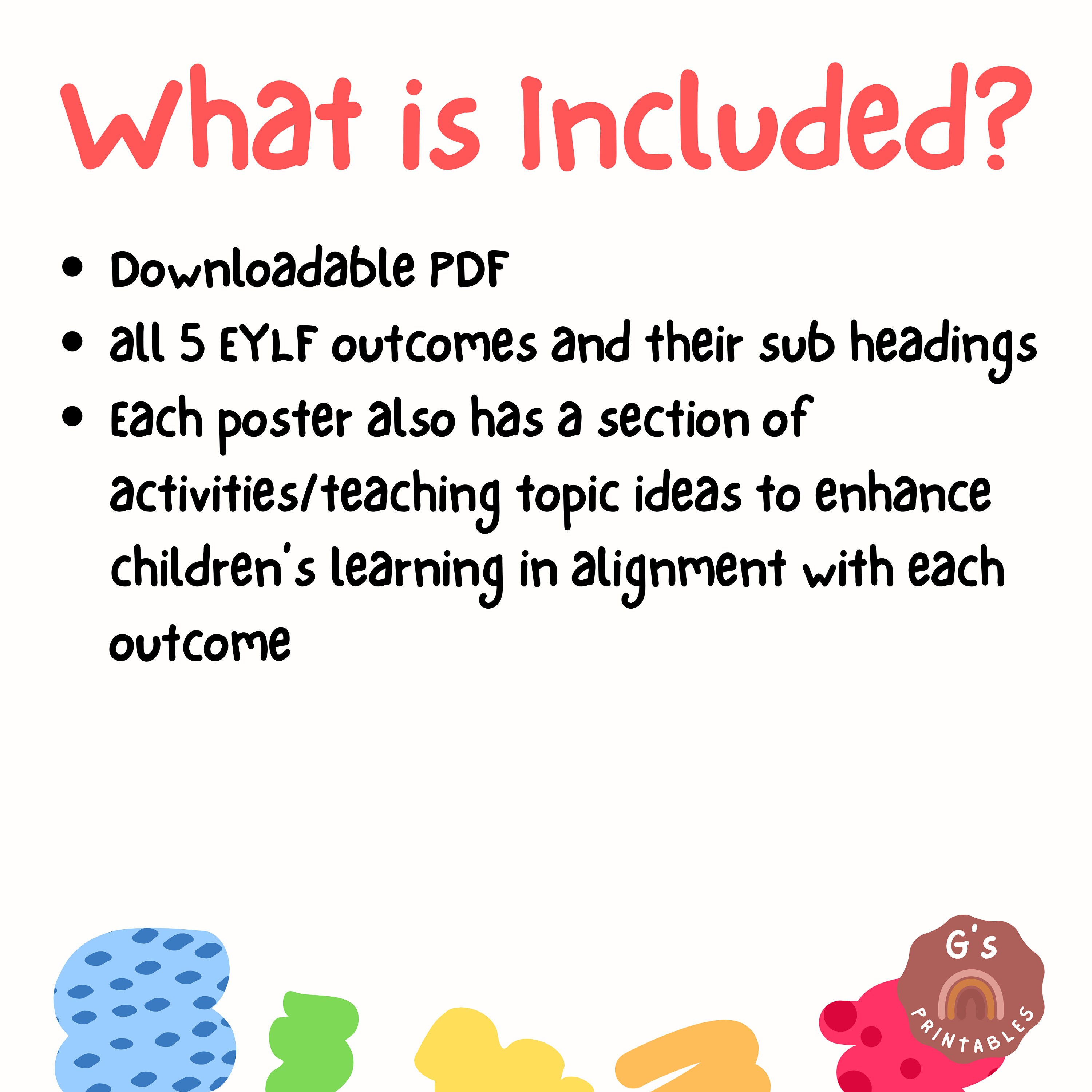 EYLF Colourful Display Posters Daycare Displays - Etsy Australia