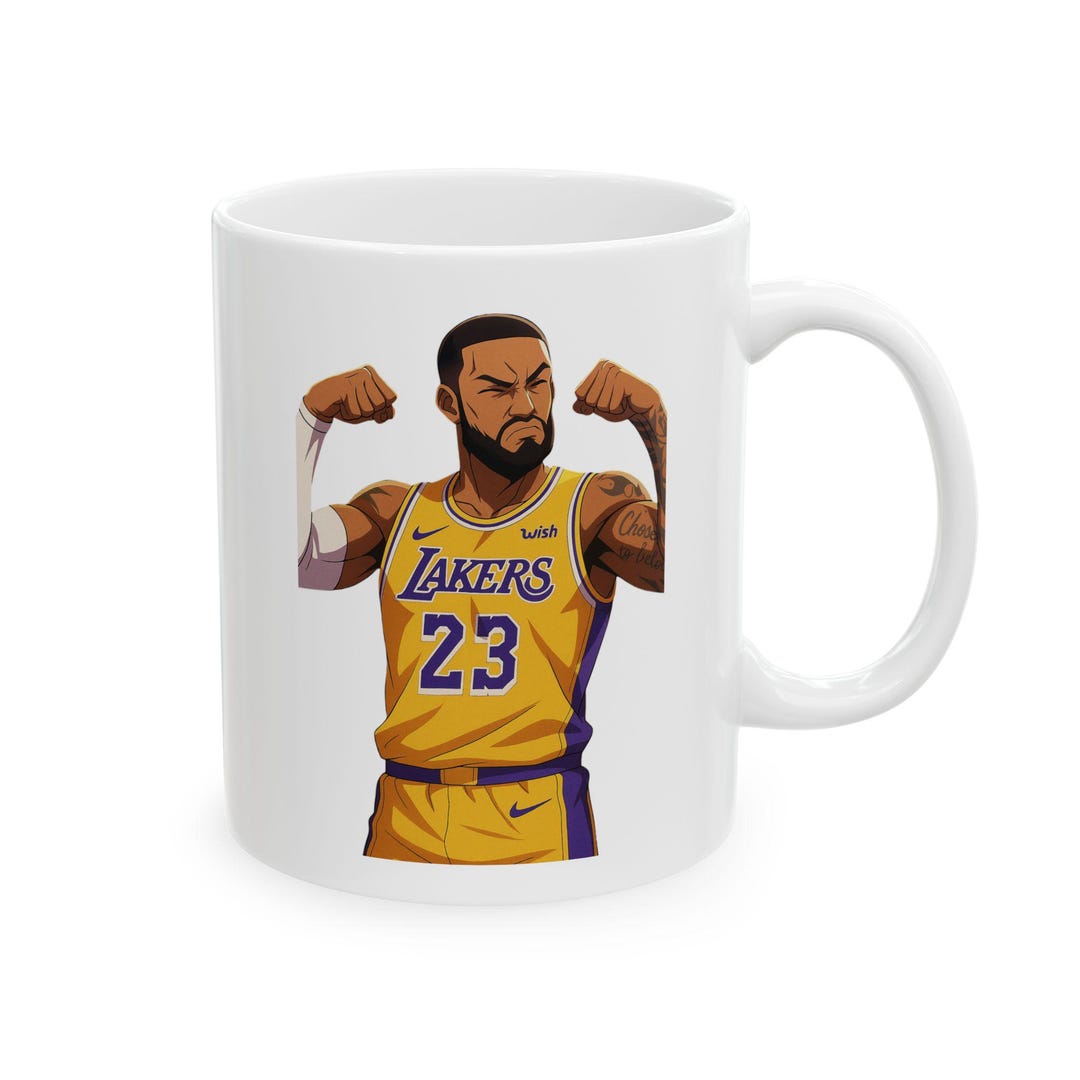 Lebron James Ceramic Mug Lakers - Motivational Coffee Cup for Daily ...