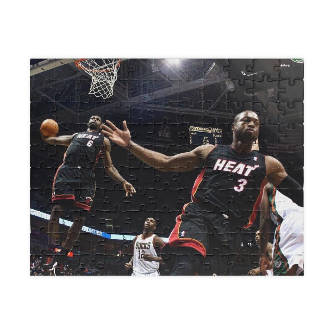 Lebron James Dwayne Wade Iconic Basketball Puzzle - Etsy