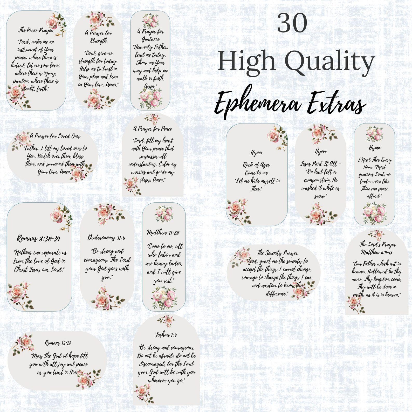 Scripture, Hymns and Prayers: Decorative Tags to Add a Pretty Touch to ...