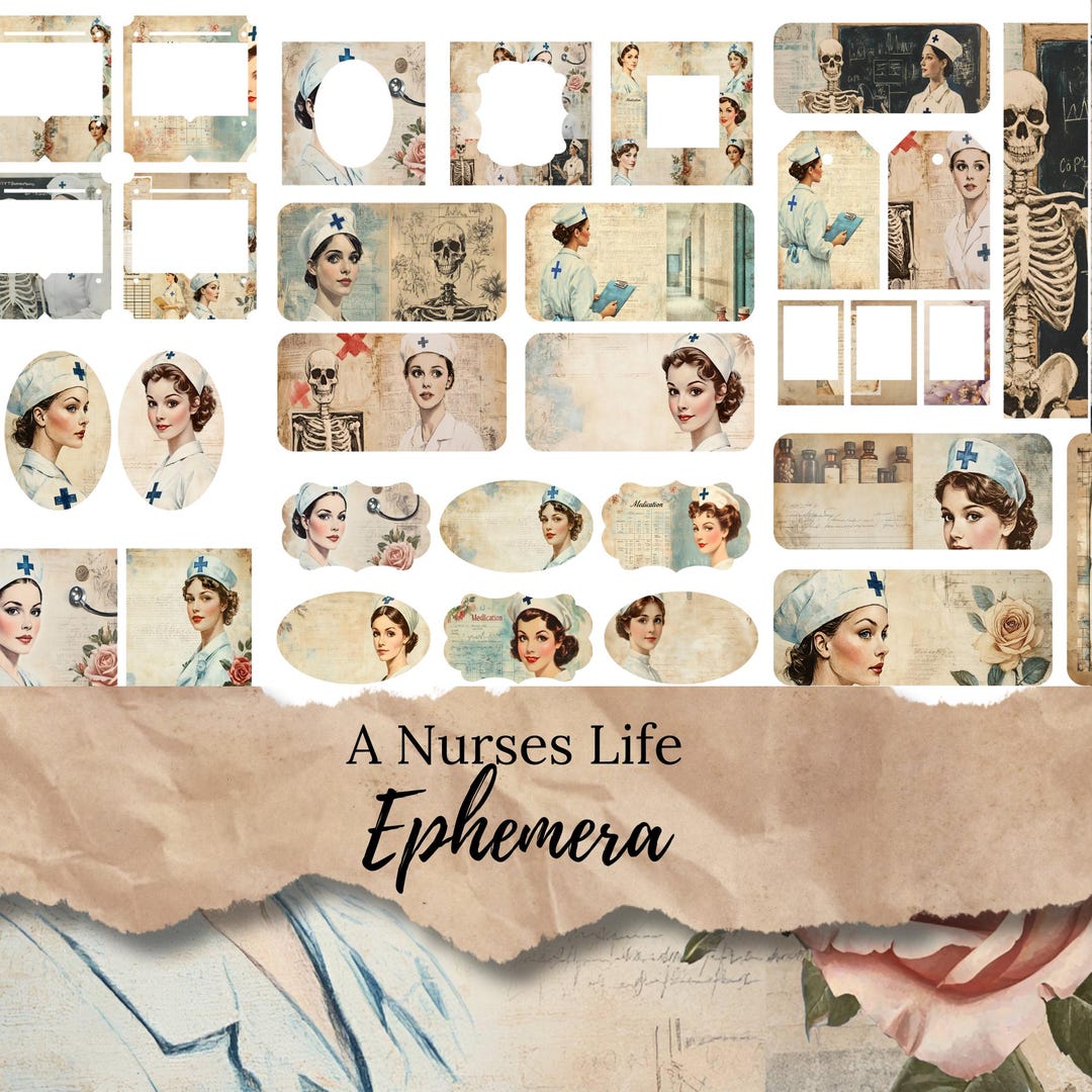 A Nurses Life Ephemera: 38 Pieces of Ephemera to Brighten Any Nursing ...