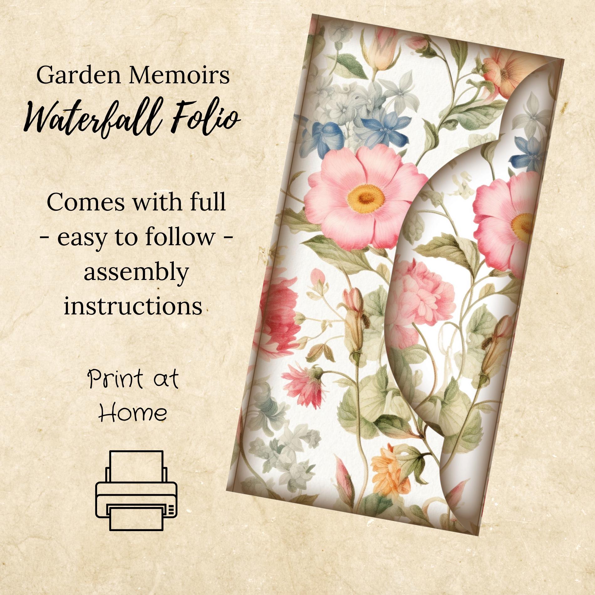 Waterfall Folio Junk Journal Printable, Vintage Seed Packet Ephemera ...