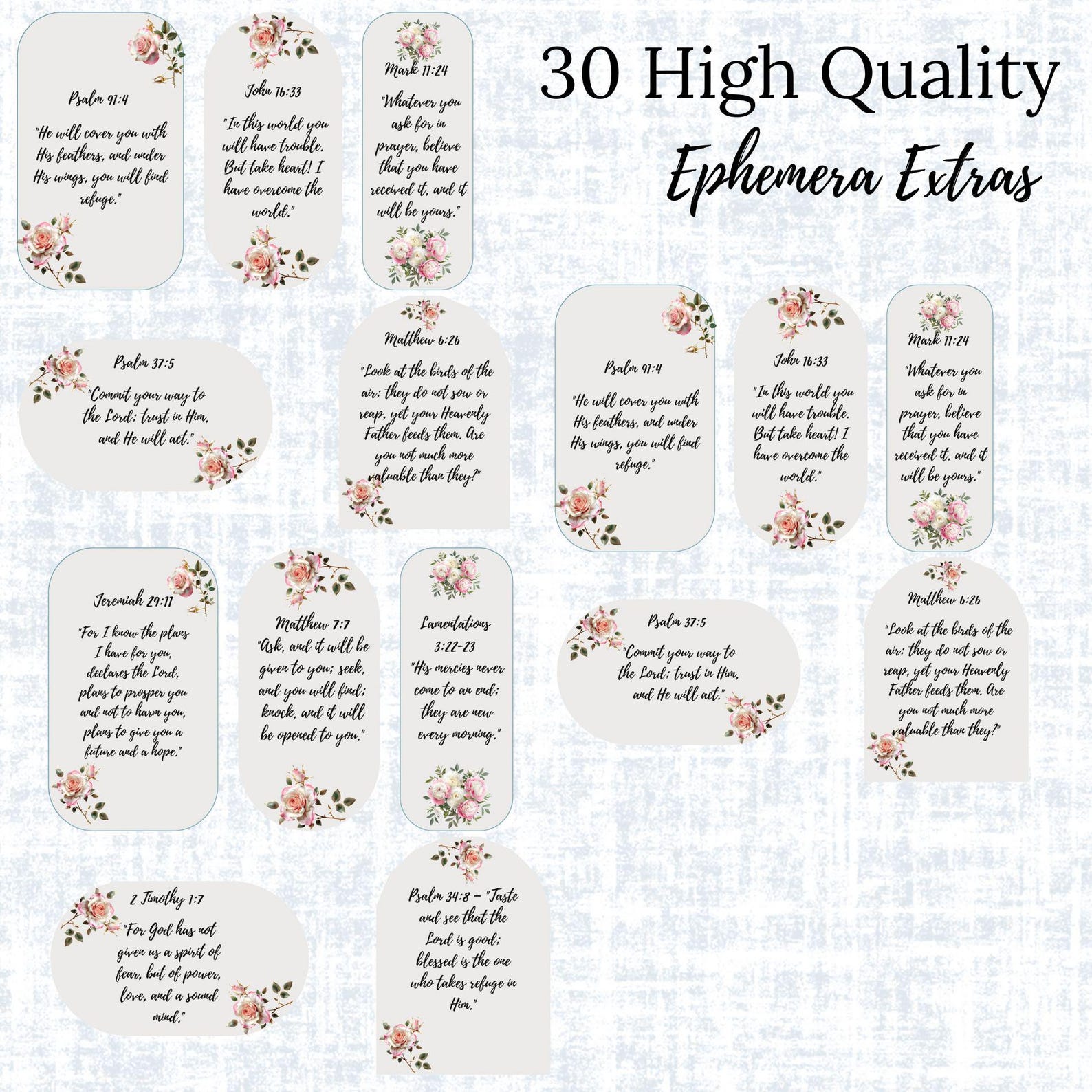 Scripture, Hymns and Prayers: Decorative Tags to Add a Pretty Touch to ...