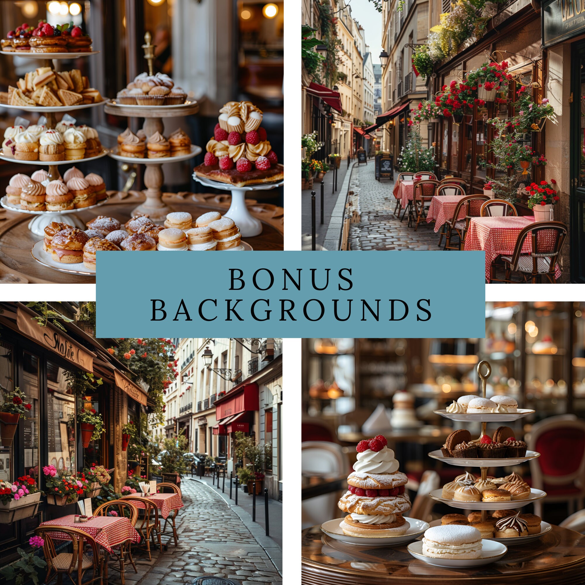 French Tea Party Clipart, Commercial Use, Transparent Pngs, Croissants ...