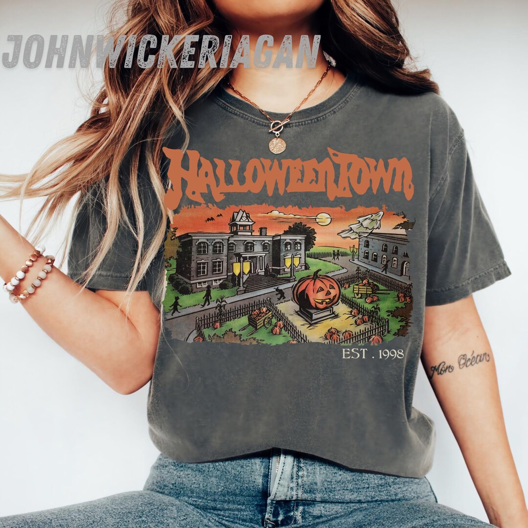Halloween Town Est 1998 PNG Download, Vintage Halloweentown Png ...