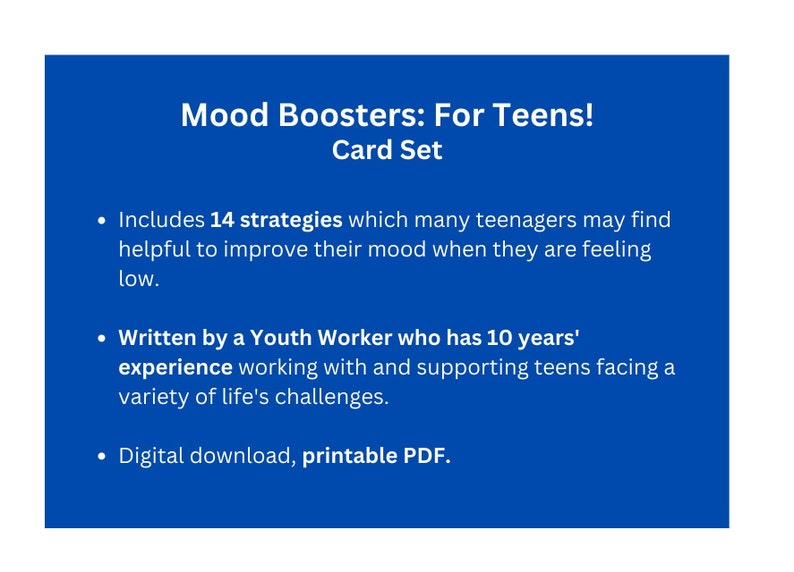 Mood Boosters: for Teens! - Etsy