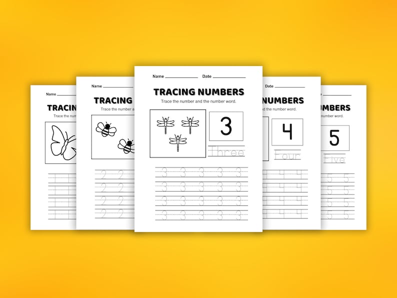 Math Activity Worksheets for Kindergarten and Preschool Black and White ...