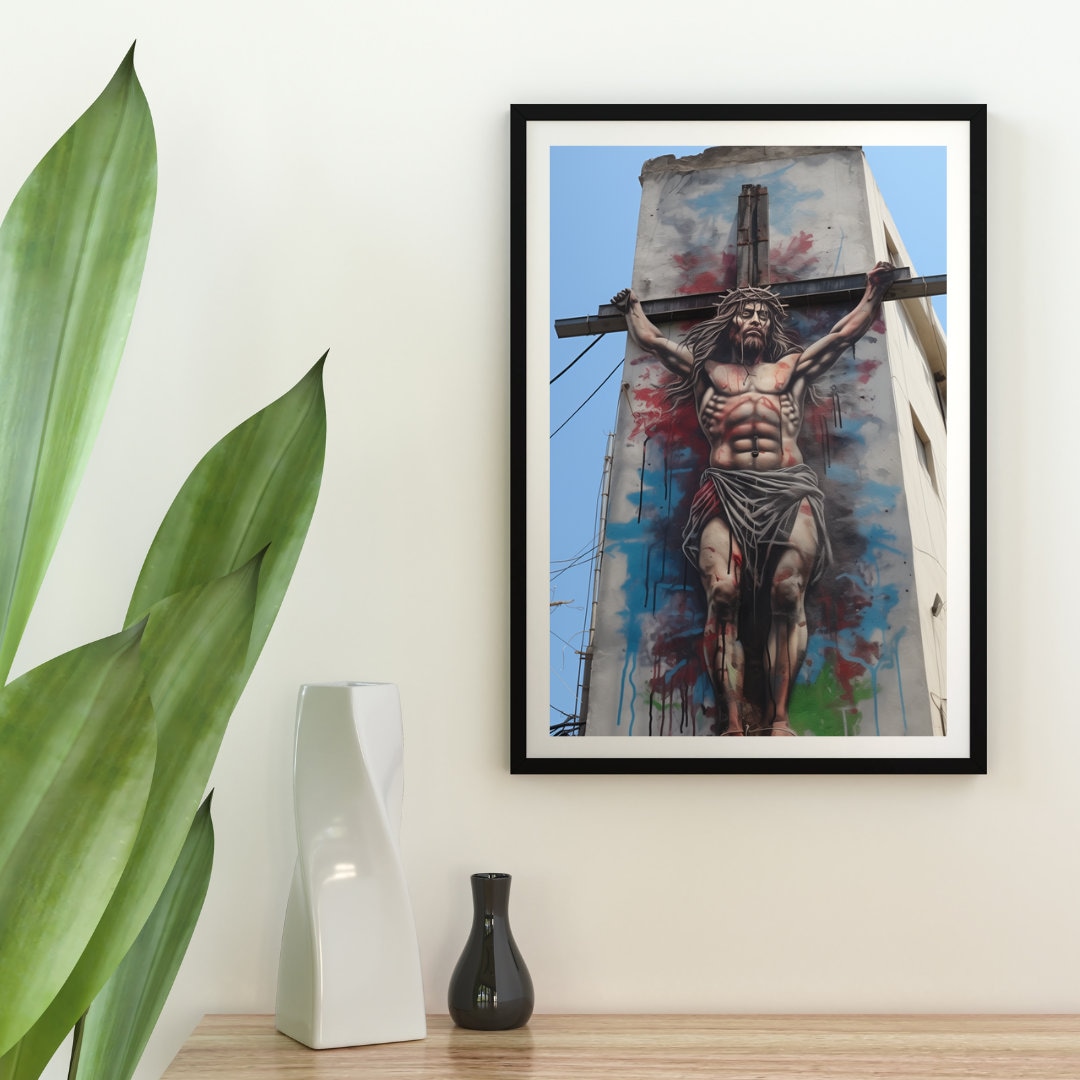 Jesus on the Cross Graffiti Art Version 2 DIGITAL DOWNLOAD - Etsy