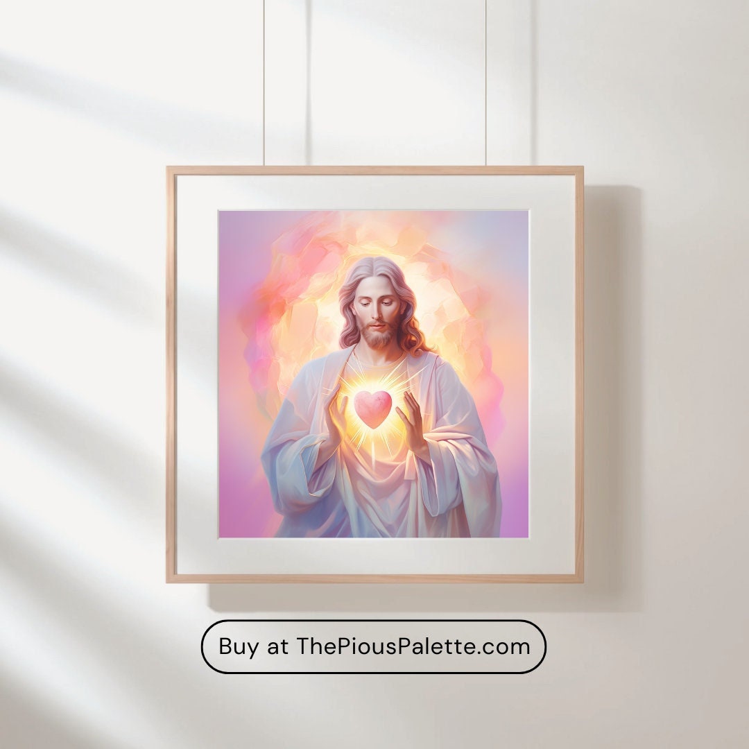 Sacred Heart of Jesus DIGITAL DOWNLOAD - Etsy