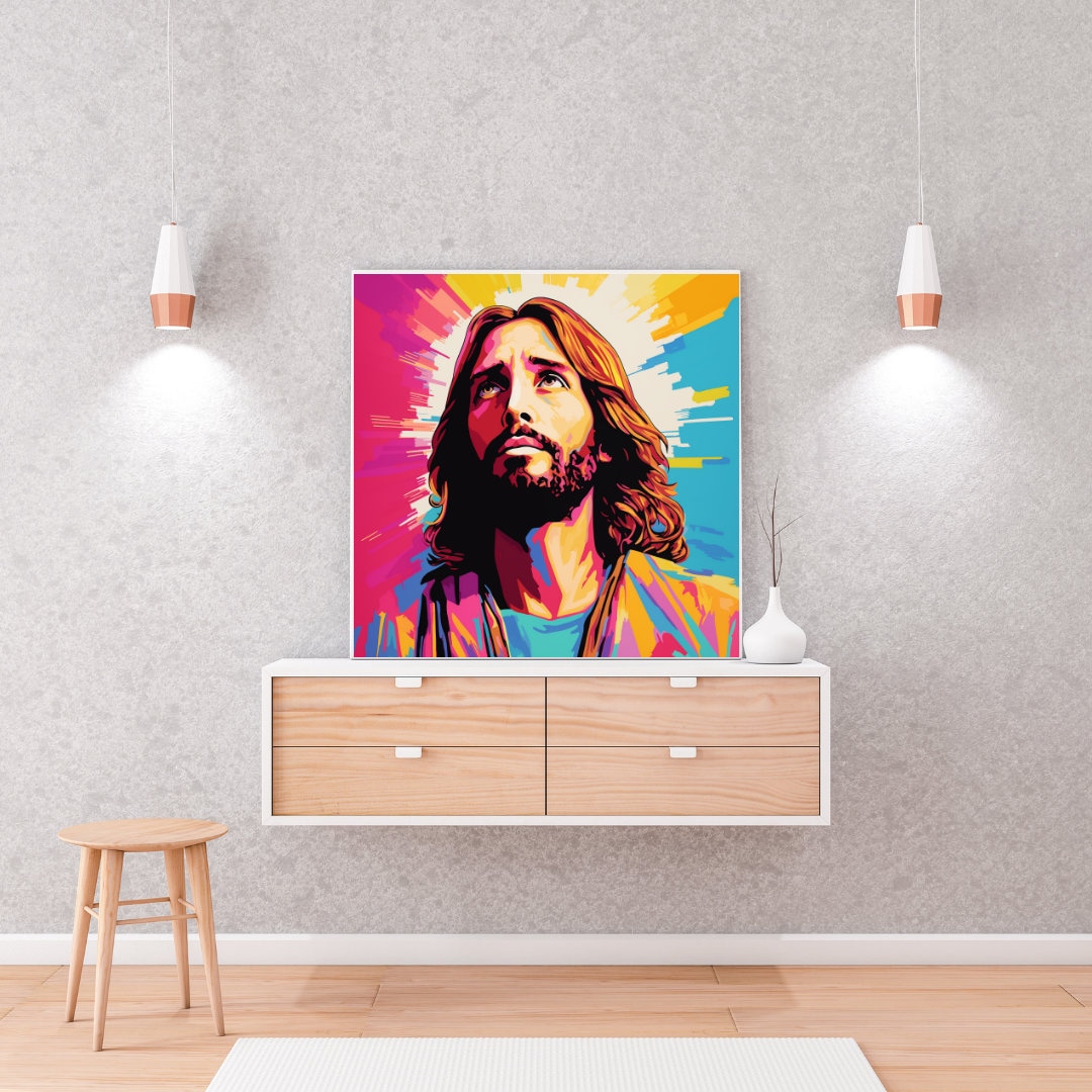 Portrait of Jesus Pop Art Version 2 Bel Art DIGITAL DOWNLOAD - Etsy
