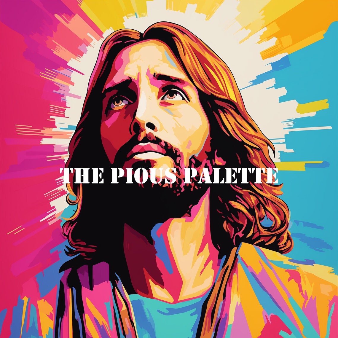 Portrait of Jesus Pop Art Version 2 Bel Art DIGITAL DOWNLOAD - Etsy