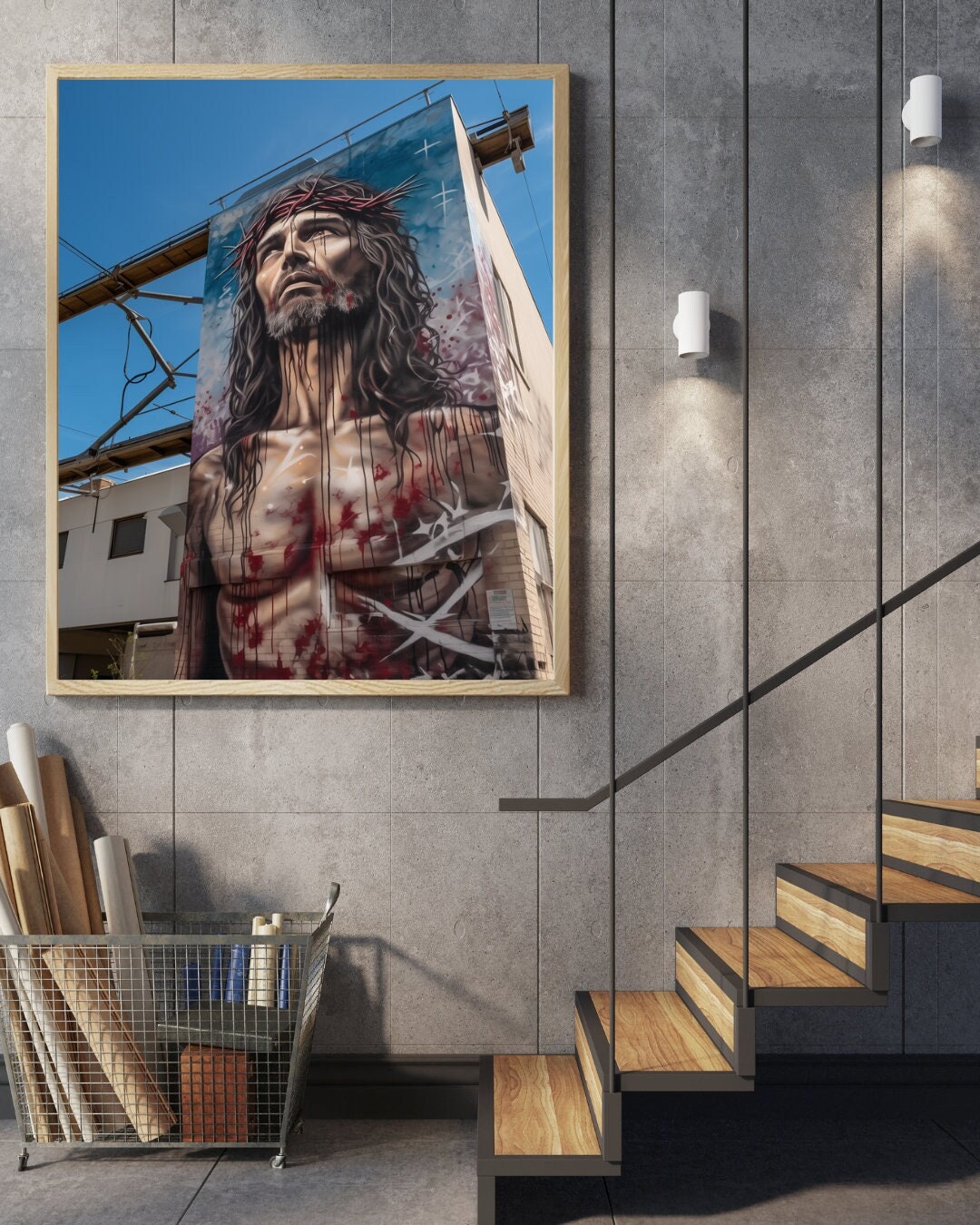 Jesus on the Cross Graffiti Art DIGITAL DOWNLOAD - Etsy