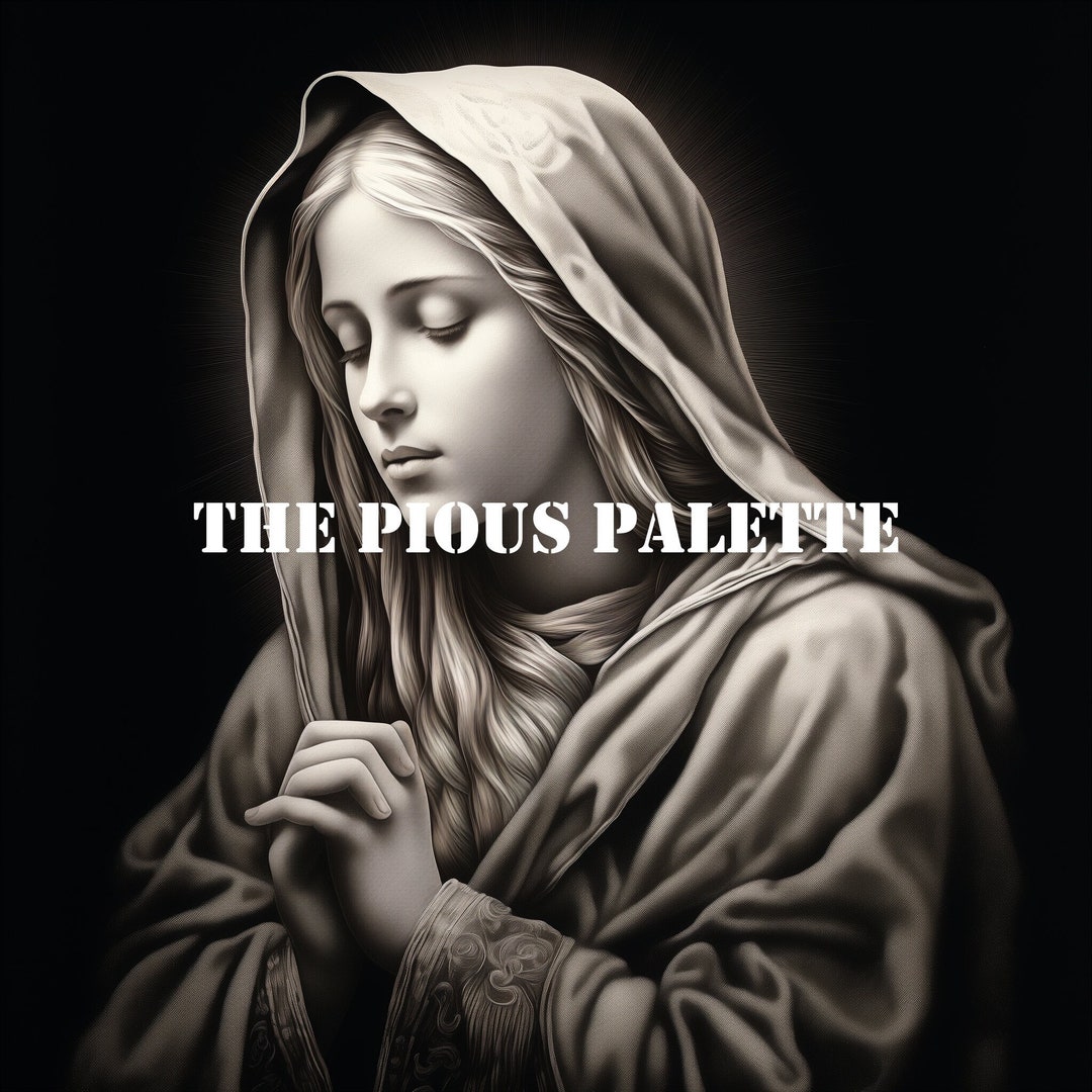 The Virgin Mary Renaissance Engraving Bel Art DIGITAL DOWNLOAD - Etsy