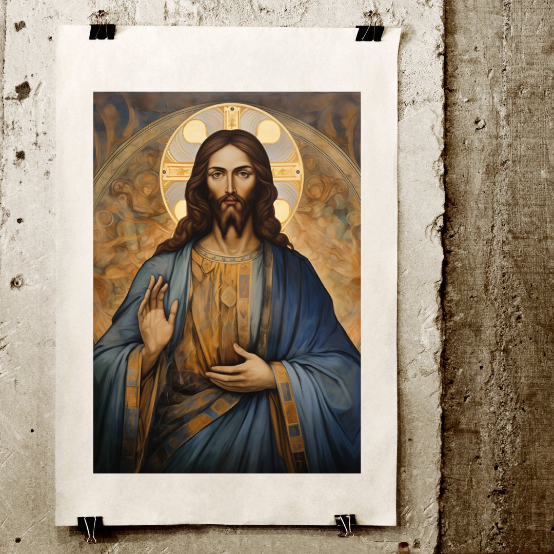 Byzantine Jesus Bel Art DIGITAL DOWNLOAD - Etsy